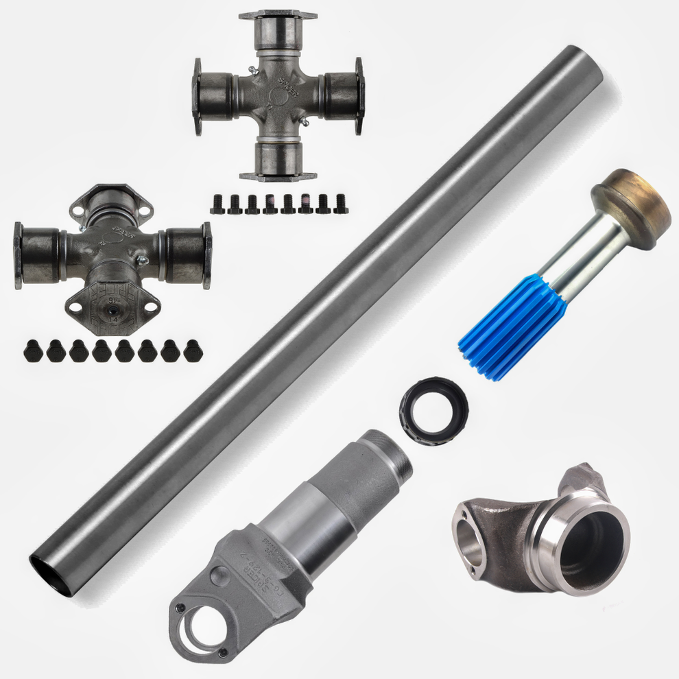 1710 Series Spicer Driveshaft Kit 4"x.134 Tube, Slip, Spline, Weld, 2 ...
